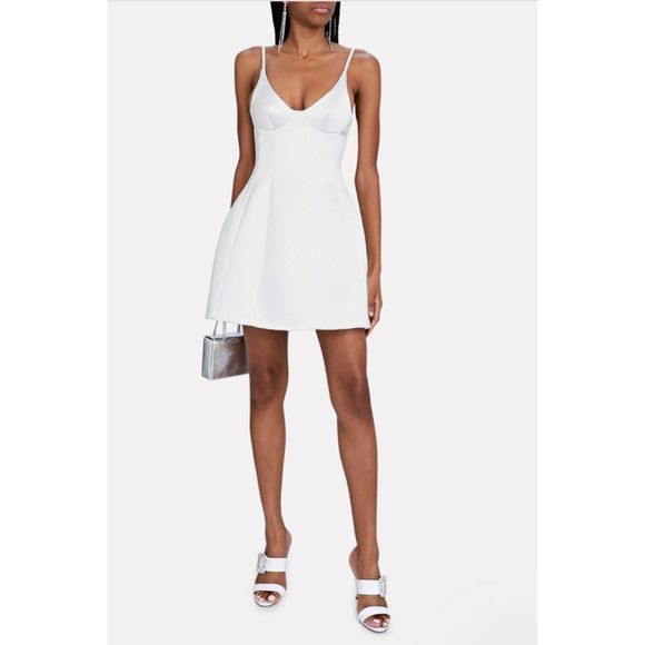 Brandon Maxwell | Dresses | Brandon Maxwell Silk Bustier Mini Dress ...